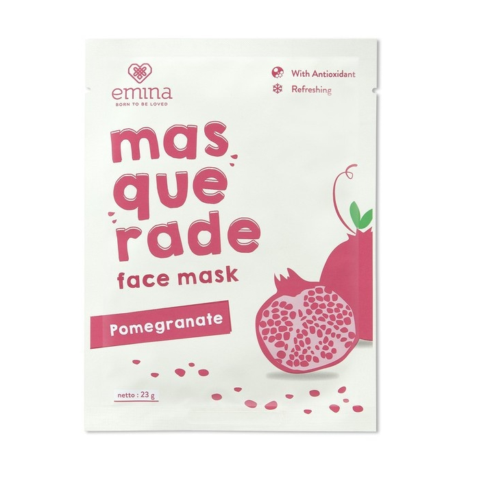 Jual EMINA MASQUERADE MASK POMEGRANATE | Masquerade Face Mask Pome ...