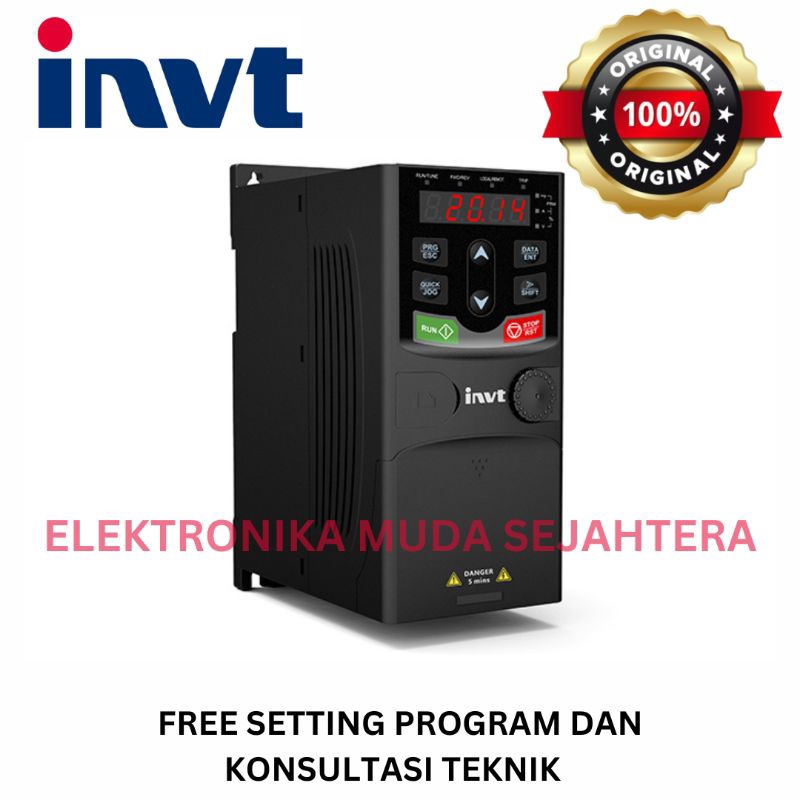 Jual Inverter INVT 2.2KW 220V 1Phase 3HP VFD VARIABLE FREQUENCY DRIVE GD20-1R5G-S2 | Shopee ...