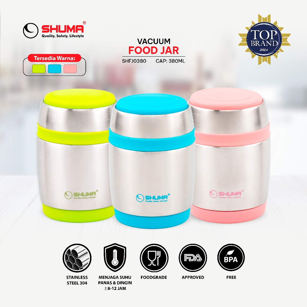 Jual Shuma Stainless Steel Vacum Food Jar 380 ML | Shopee Indonesia