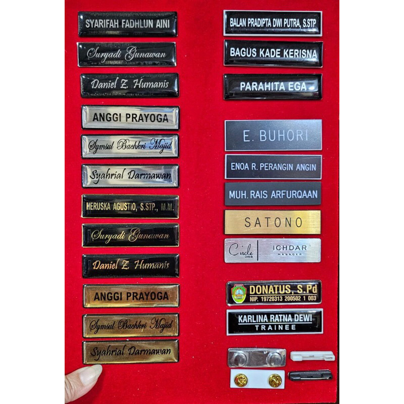 Jual Name Tag Costum | Shopee Indonesia