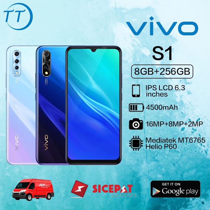 Jual VIVO S1 HP MURAH RAM 8GB/256 GB BATERAI 4500mAh 6.38 inch Triple ...