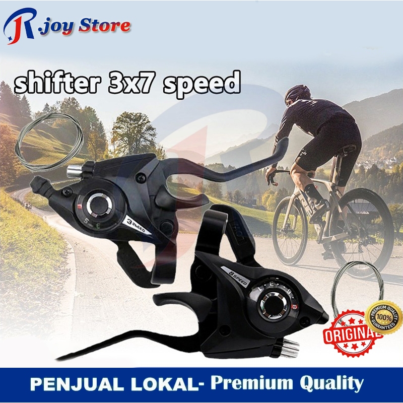 Jual Shimano Speed Shifter Handle Brake Rem Hidrolik Sepeda 3x7 speed ...
