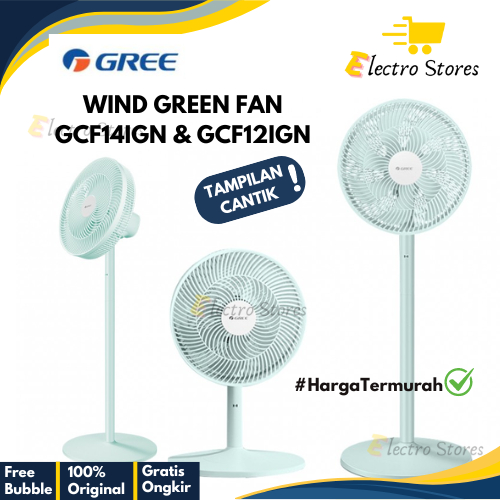 Jual GREE Kipas Angin Berdiri GCF 12/14 Inch IGN WIND GREEN FAN / Stand ...