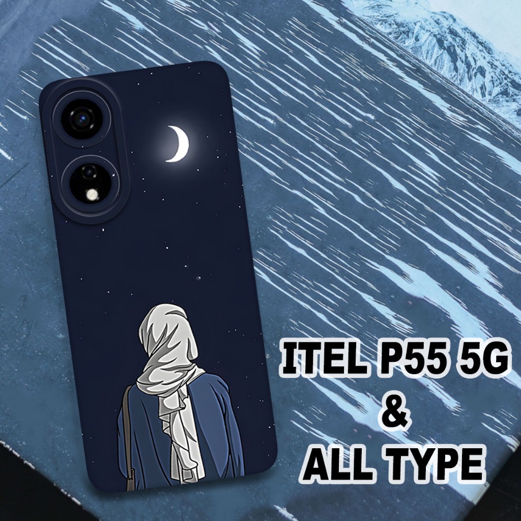 Jual (GC23) Softcase karet Hp ITEL P55 5G / Case Cewe / Case ITEL P55 5G Silikon Tpu Pro Camera ...