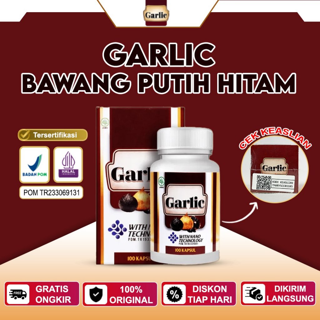 Jual Walatra Kapsul Black Garlic Asli 100% Ekstrak Bawang Hitam Tunggal - Isi 100 Kapsul ...