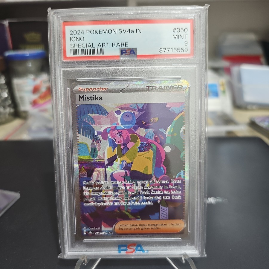 Jual mistika slab psa 9 indonesia iono sar pokemon kartu original ...