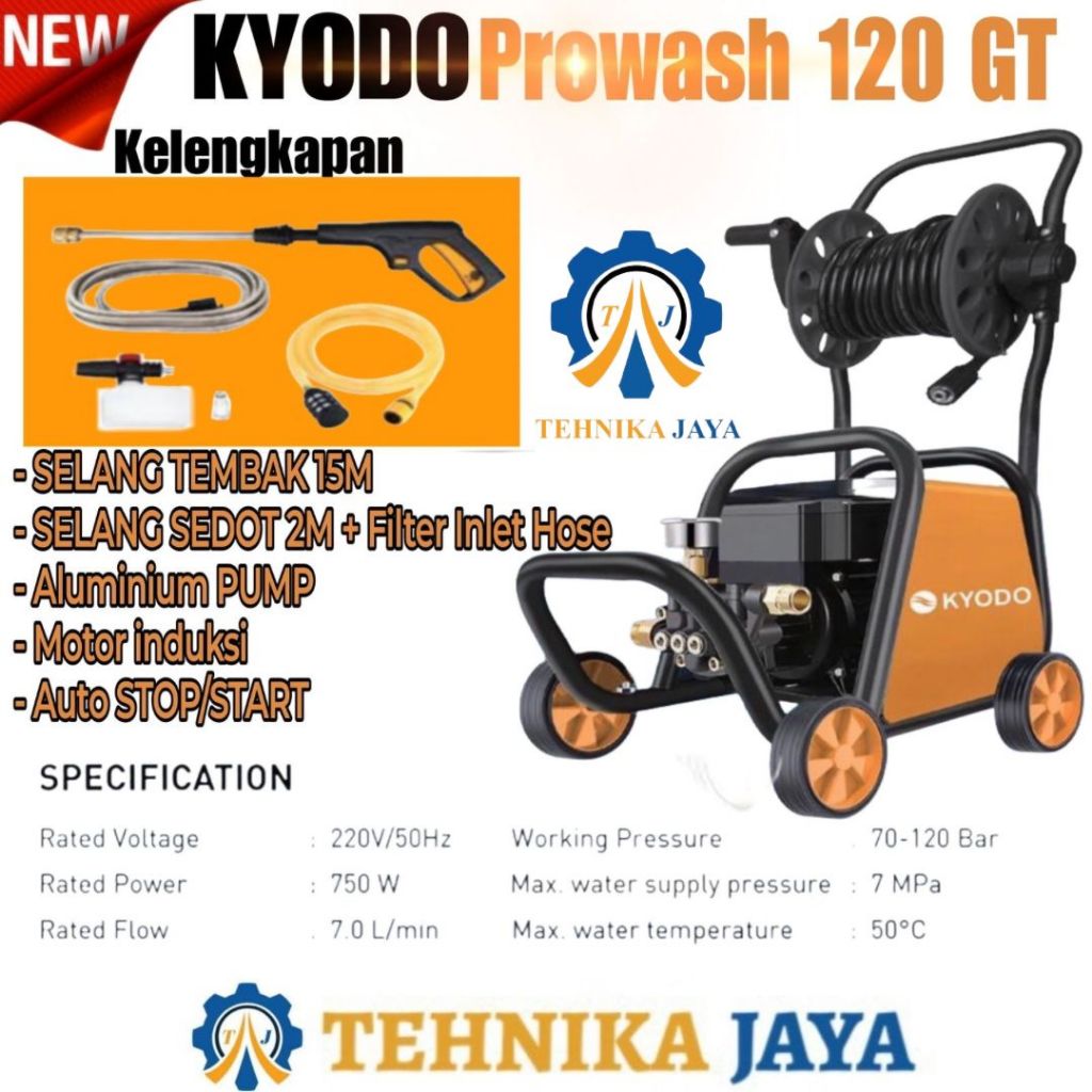Jual KYODO Prowash 120GT Steam Jet Cleaner High Pressure Cleaner 120 ...