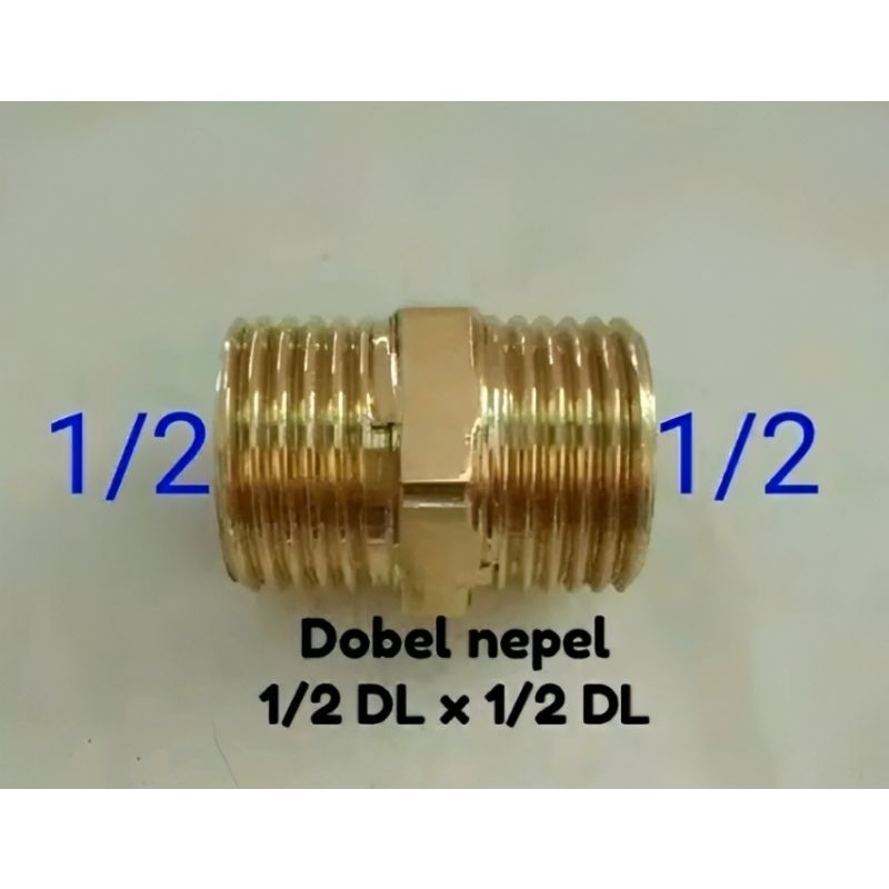 Jual Double Sock / Dobel Sok Nepel Drat Luar 1/2 x 1/2 Drat Luar | Shopee Indonesia