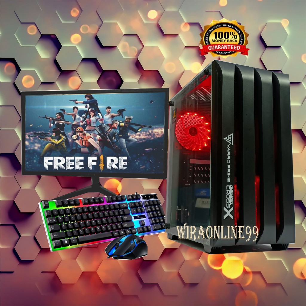 Jual Pc Gaming Core i7 - VGa 4GB - Ram 16Gb - SSD 256Gb - Monitor 19Inc ...