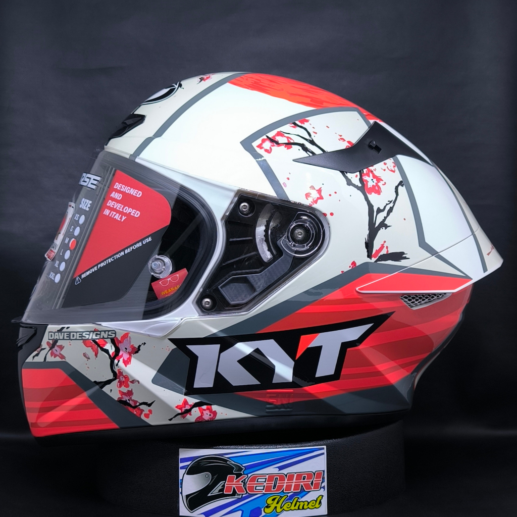 Jual Helm KYT TT COURSE Xavi Fores Sakura 2024 Original | Shopee Indonesia