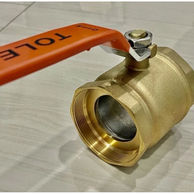 Jual ballvalve stop kran Kuningan asli 3 inchi TOLEDO ball Valve setop keran air drat dalam ...