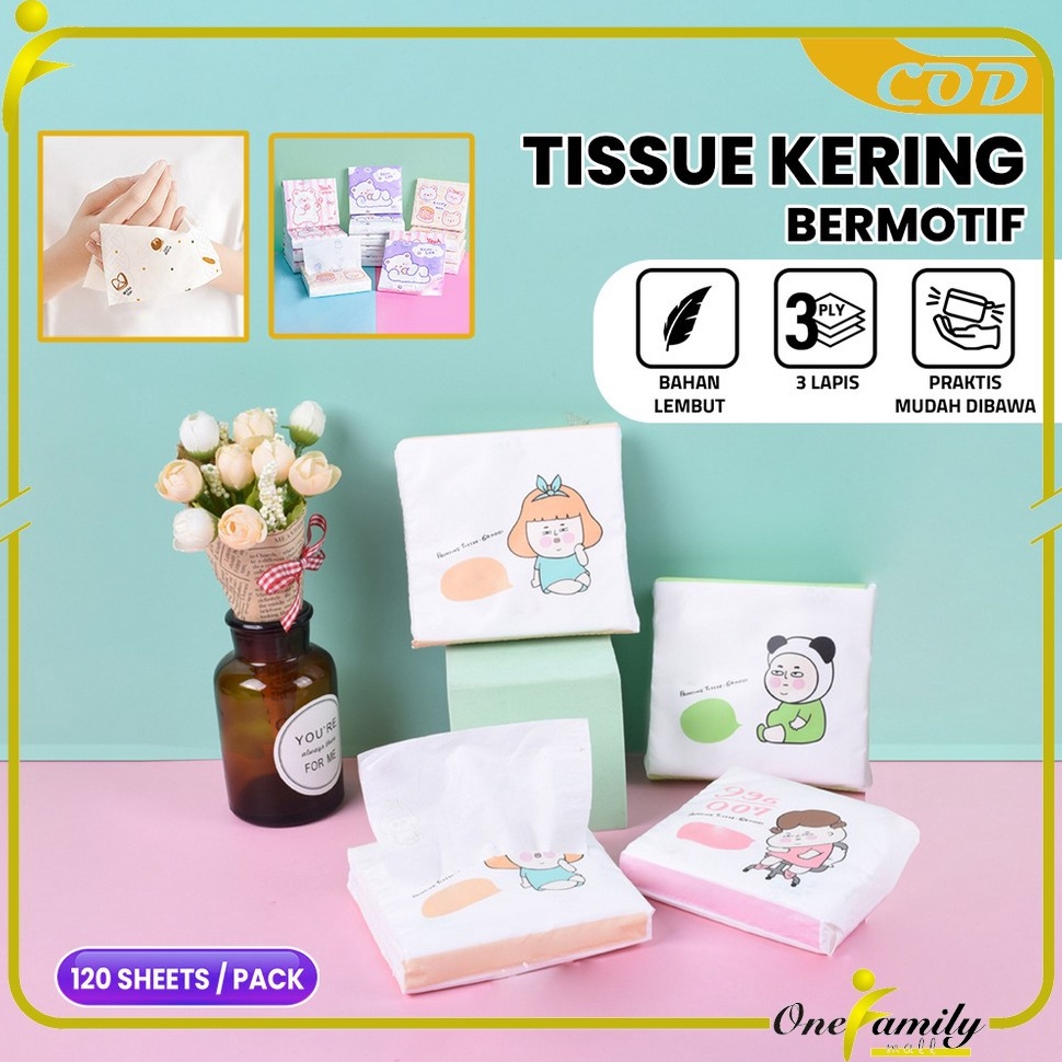 Jual Harga Bersaing ONEC924 Tissue Karakter Lucu Isi 12 Lembar Sekali ...