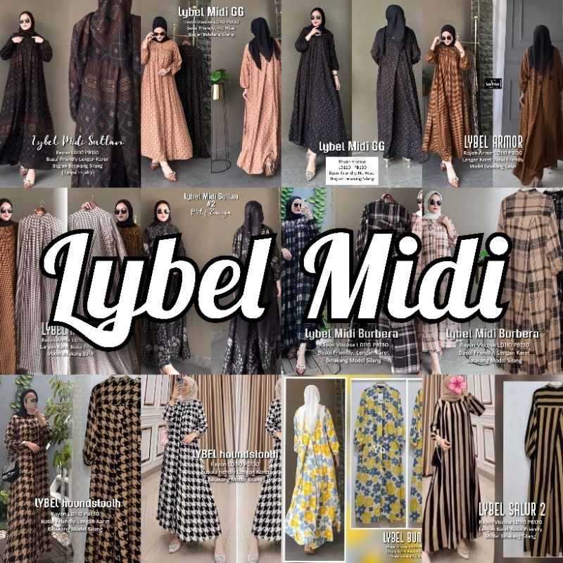 Jual LYBEL MIDI SULTAN (LABEL SAVNA) | MIDI DRESS VIRAL MOTIF BATIK ...
