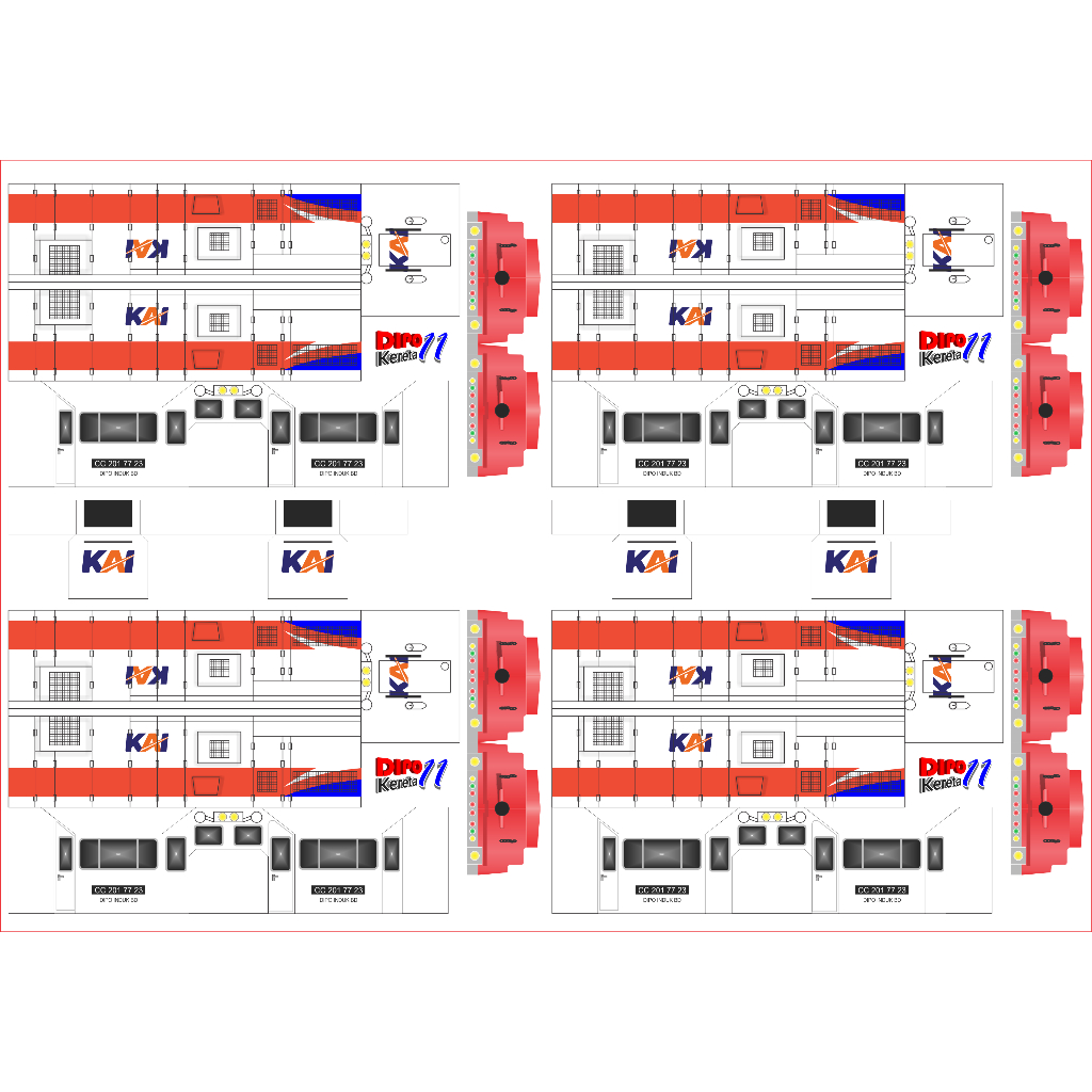 Jual Stiker Lokomotif Modif Railking (Kereta Api Indonesia) | Shopee Indonesia