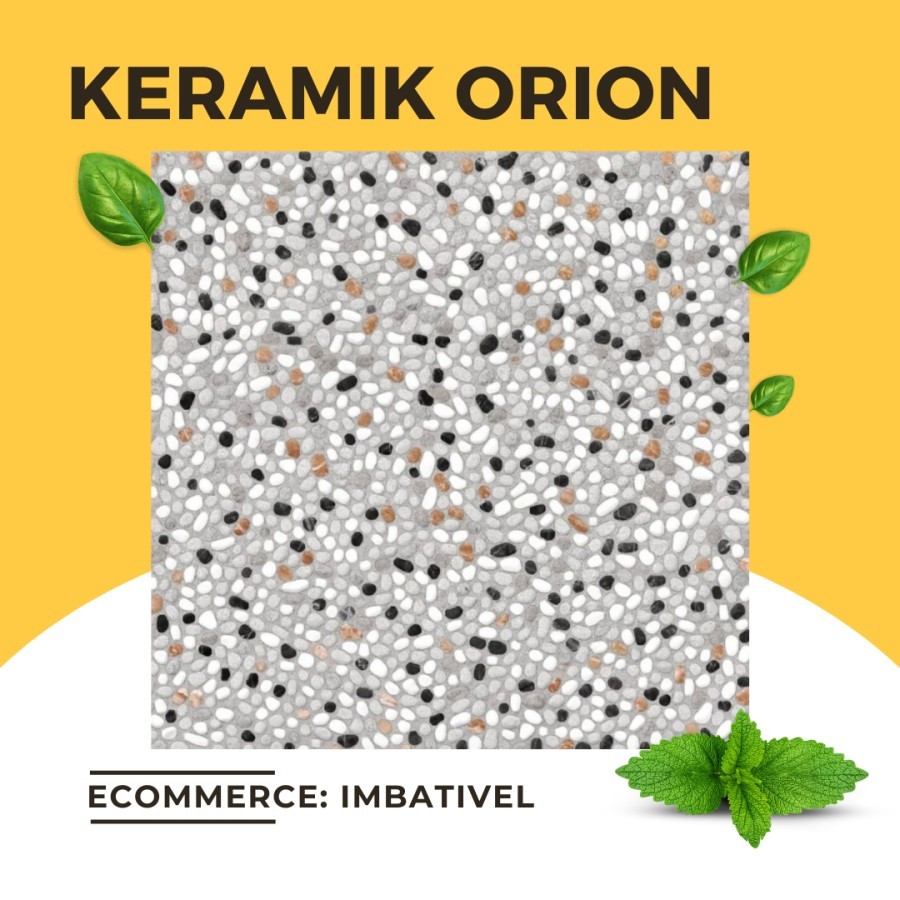 Jual Keramik Lantai 40x40 Asia Tile Orion (Motif Batu Kerikil ...