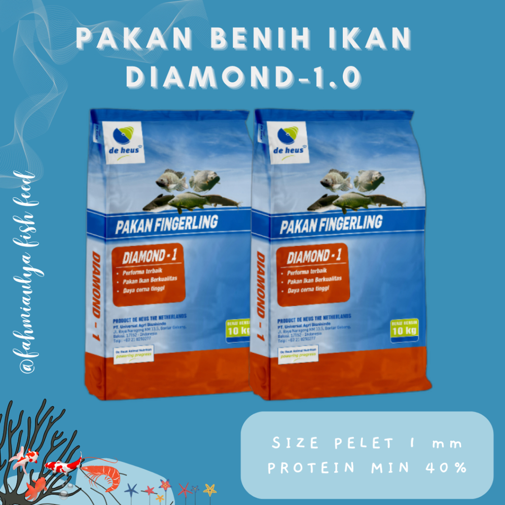Jual DIAMOND PAKAN BENIH IKAN 1.0 REPACK 1 KG | PAKAN BENIH IKAN LELE ...