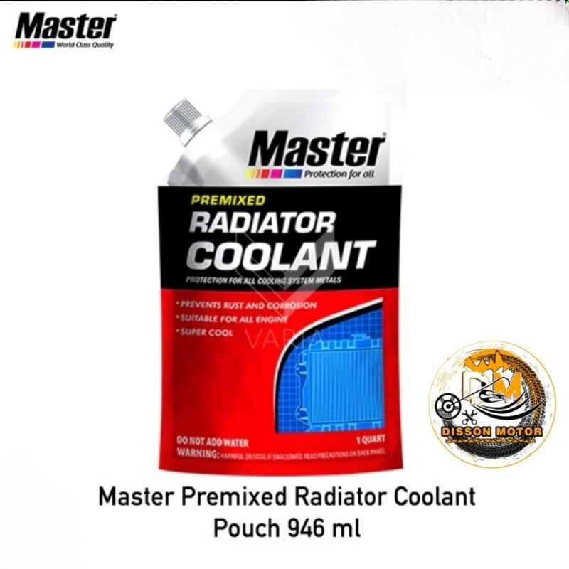Jual Air Radiator Master Premixed Coolant Pouch Refill 1L | Shopee ...