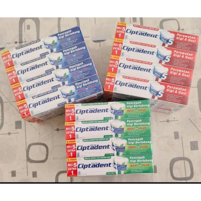 Jual ok_ngeng (ORI) CIPTADENT MAXI 12 Plus Odol 75 GRAM || Pasta Gigi ...