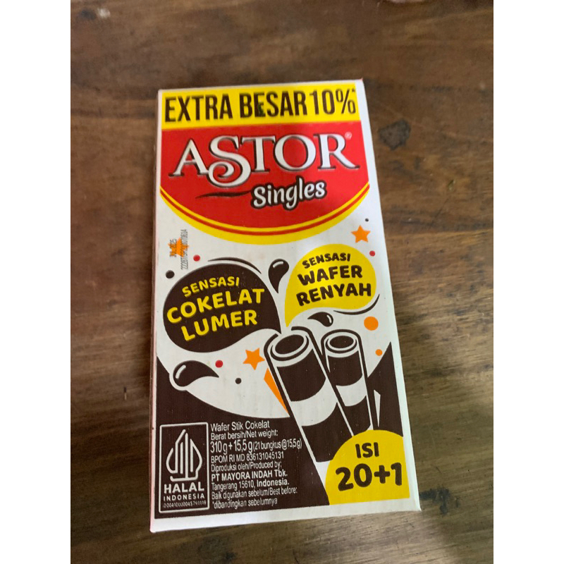 Jual ASTOR SINGLES 1 PAK ISI 20+1 pcs x 15,5gr (Exp date Juli 2025 ...