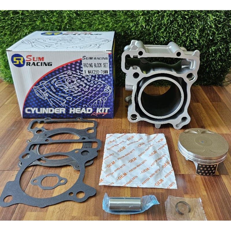 Jual BLOK BORE UP YAMAHA XMAX SIZE 76MM (300CC) SUM RACING | Shopee ...