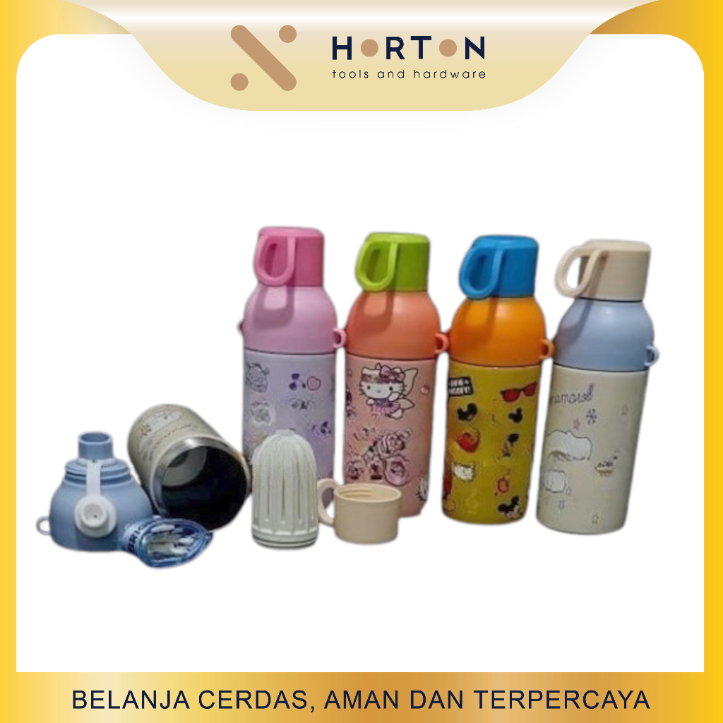 Jual Termos Karakter 600 ML / Termos Air Minum Panas 600ml / Termos ...