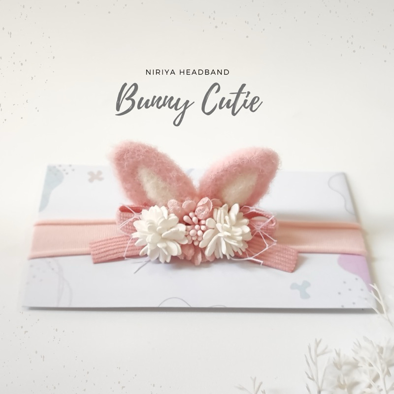 Jual Nastusha Bunny Cutie Headband Bandana Bayi | Jepit Kelinci Hair ...
