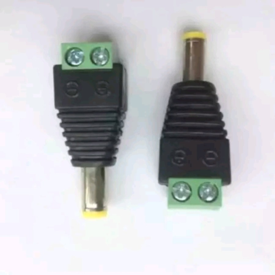 Jual JACK DC MALE ADAPTOR JACK DC KONEKTOR DC UNTUK CCTV | Shopee Indonesia