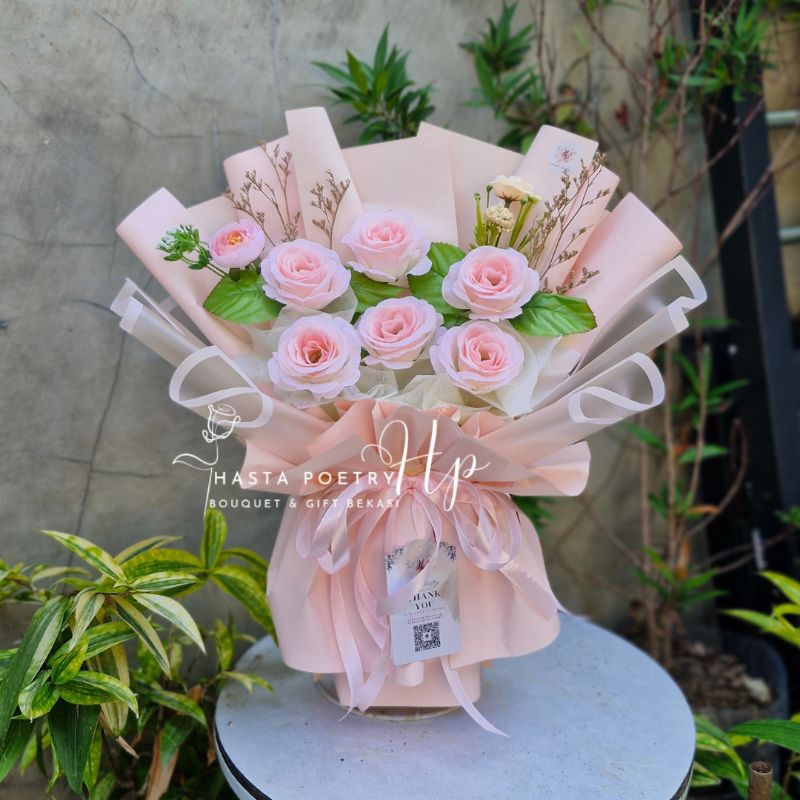 Jual (MEDIUM) BUKET BUNGA MAWAR ARTIFICIAL FLOWER BOUQUET UNTUK WISUDA, SEMPRO, ANNIVERSARY ...