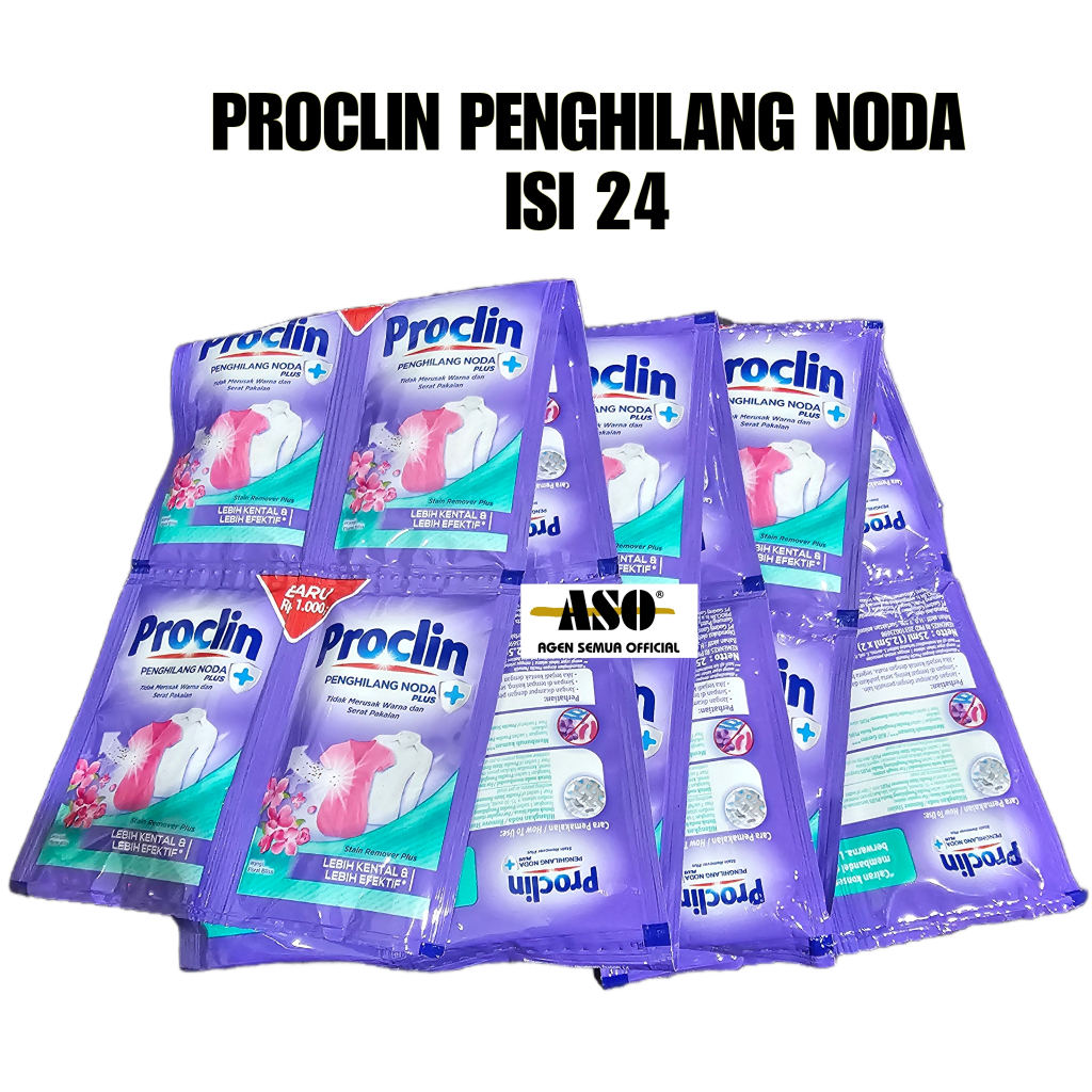 Jual PROCLIN penghilang noda 25ml RENCENG ( isi 24 pc ) tidak merusak ...
