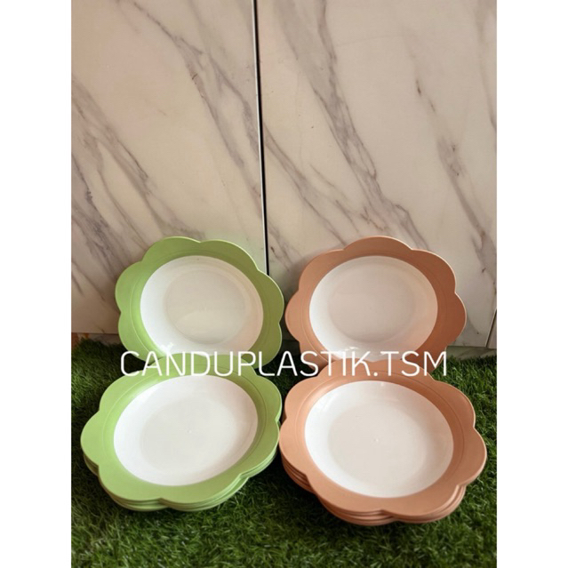 Jual (12Pcs) PIRING MAKAN BUNGA ASIA MOGE PACIFIC / PIRING MAKAN ...