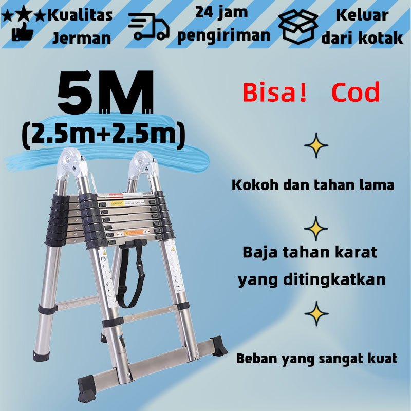 Jual Tangga Lipat Stainless Steel Tangga Teleskopik, Tangga Rumah ...