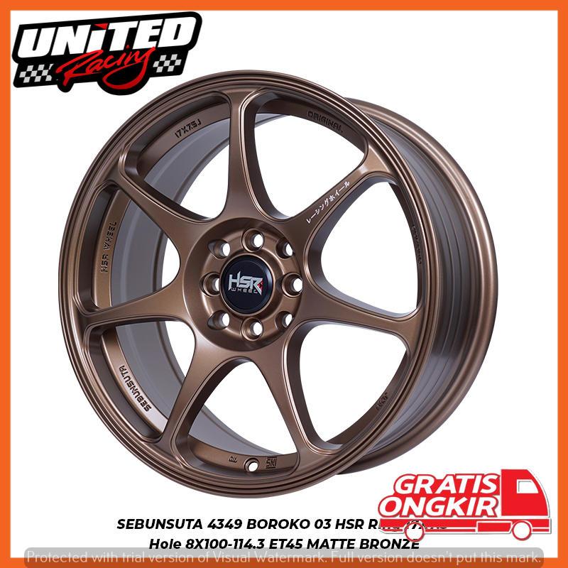 Jual VELG MOBIL RING 17 HSR SEBUNSUTA BRONZE WULING ALVEZ BINGUO NETA V ROCKY R17 PELEK JDM ...