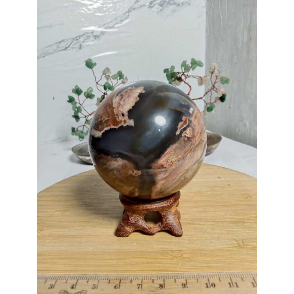 Jual Natural Football Red Volcano Agate Sphere UV Reactive 6,9 cm (3 ...