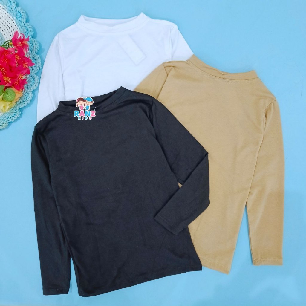 Jual MANSET ANAK CEWEK - INNER BAJU ANAK MANSET PUTIH HITAM KREM POLOS ...