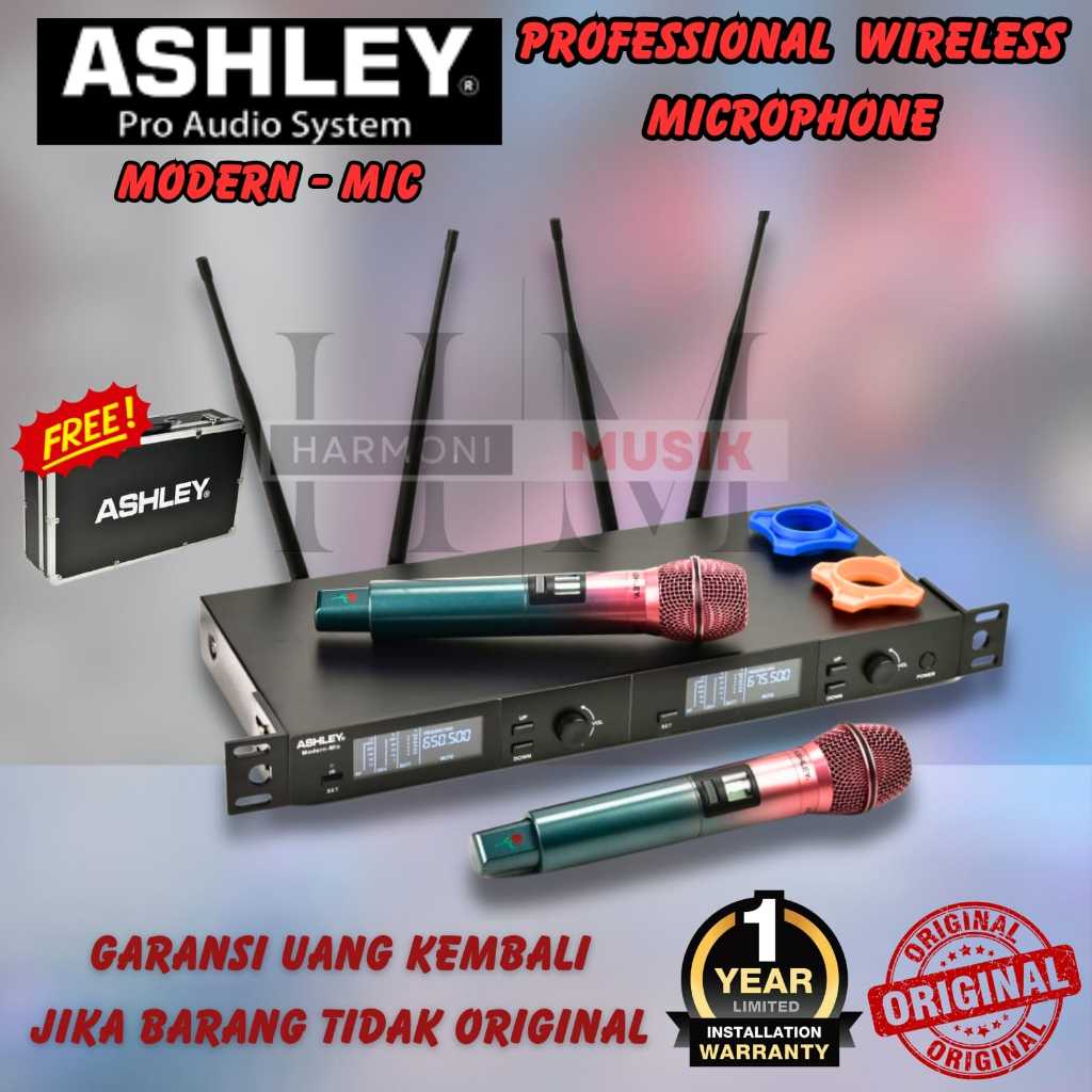 Jual Mic Wireless ASHLEY Modern Mic / Ashley Modern Mic Wireless ...