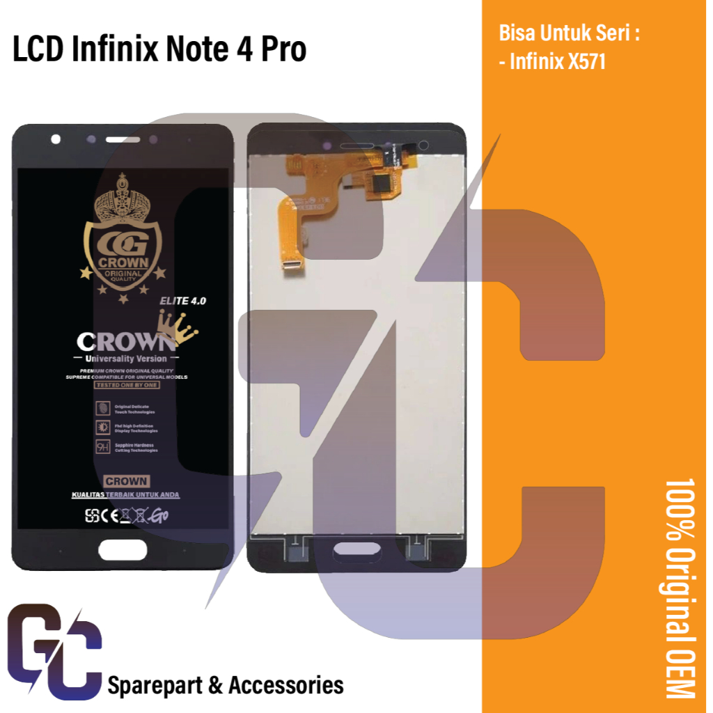Jual LVD TOUCHSCREEN INFINIX NOTE 4 PRO / X571 FULLSET ORIGINAL ...