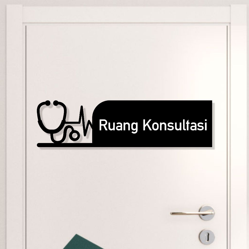 Jual Sign Acrylic Ruang Konsultasi | Akrilik ruang konsultasi dokter ...
