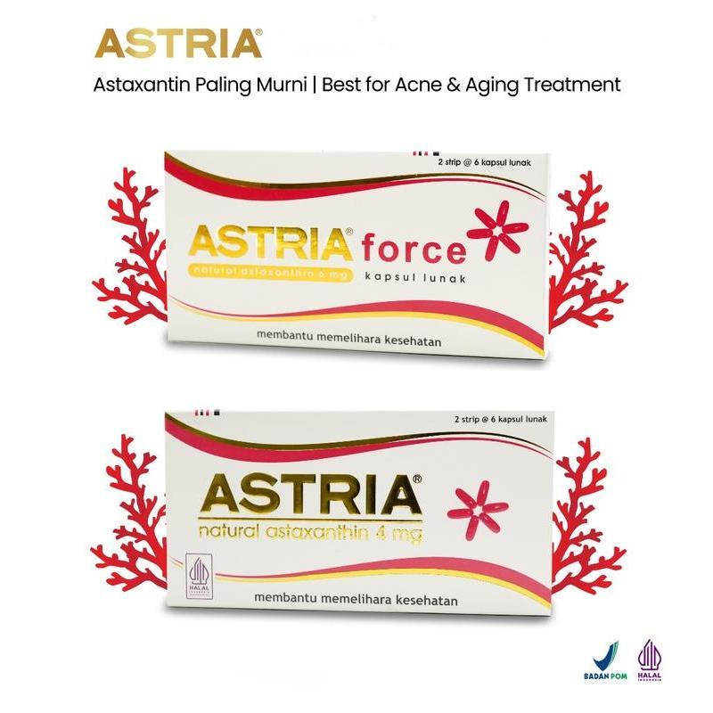 Jual Astria ( Astaxanthin 4 mg ) - Astria Force ( Astaxanthin 6 mg ...