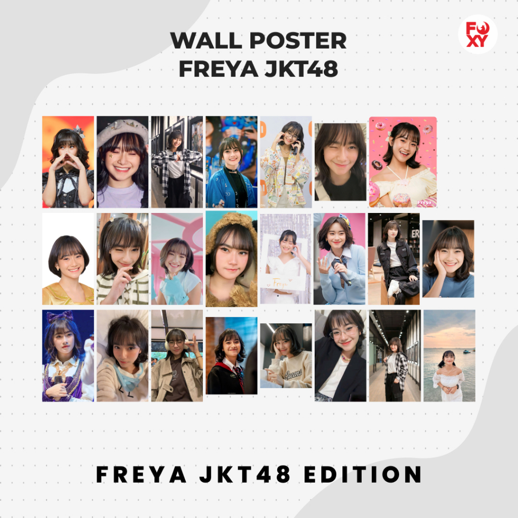 Jual (24 Pcs) POSTER JKT48 FREYA | POSTER JKT48 | JKT48 | POSTER AESTHETIC | Shopee Indonesia