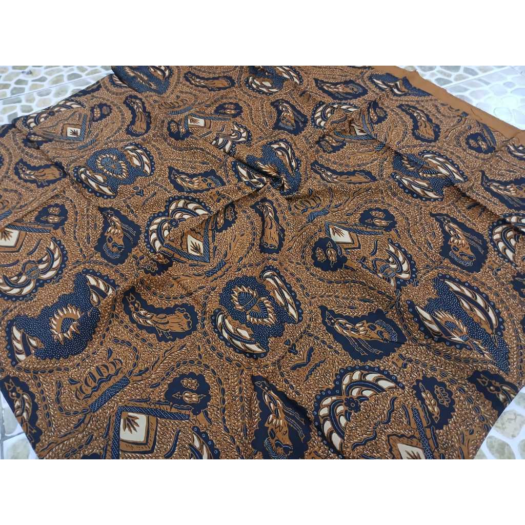 Jual Kain Batik SOLO (Bahan Paris) motif sogan satrio manah | Shopee ...