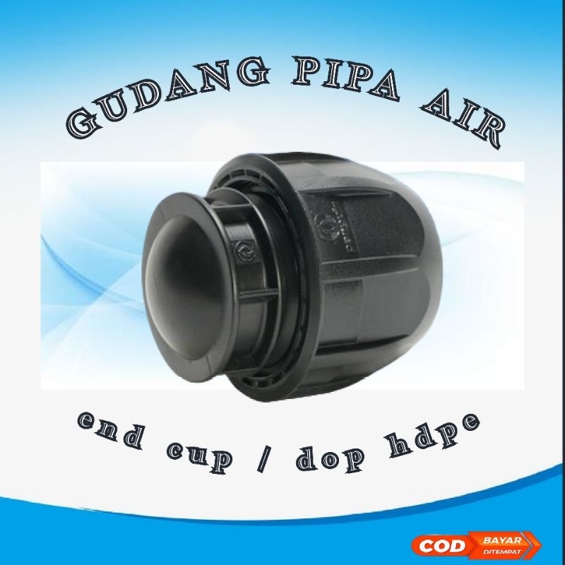 Jual end cap hdpe 50mm ( 1 1/2 inch ) dop pipa hdpe | Shopee Indonesia