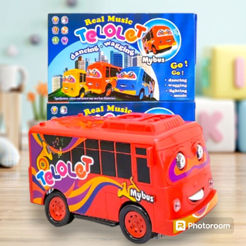 Jual Mainan Mobil Bus Telolet Dancing Musik Basuri Dan Lampu DumpGo Bus Telolet Goyang Mainan ...