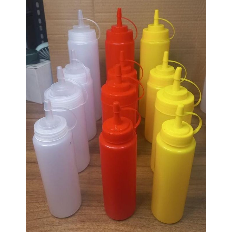 Jual Squeeze Dispenser Bottle Sauce One Hole + Cover / Botol Plastik ...