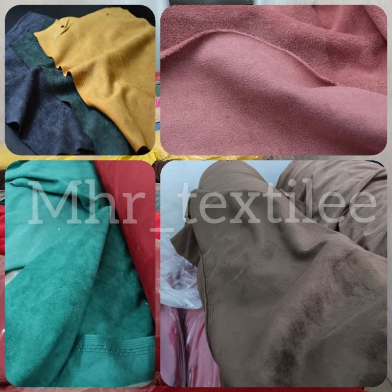 Jual kain suede stretch/suede dua sisi/bahan handuk/lap kacamata ...