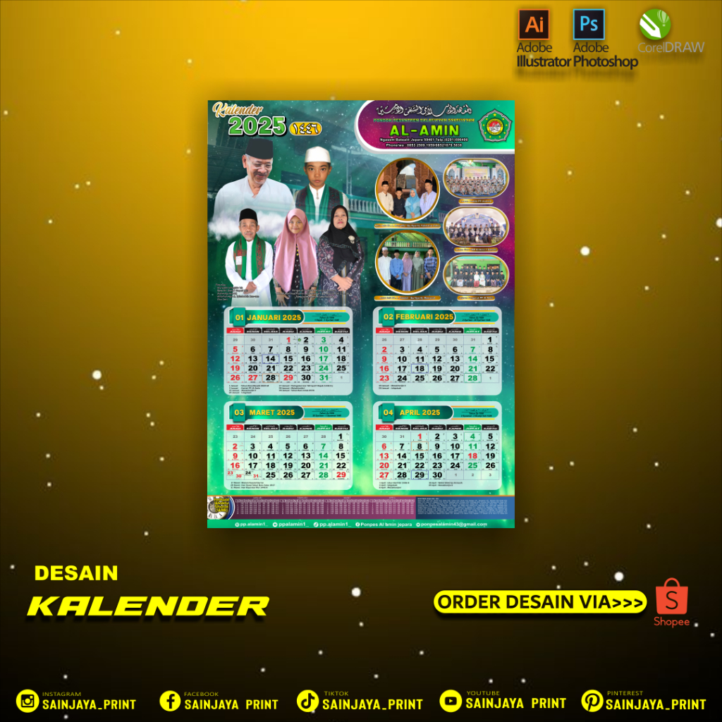 Jual Jasa Desain Kalender Kekinian, Desain Brosur,Desain Pamflet,Desain ...