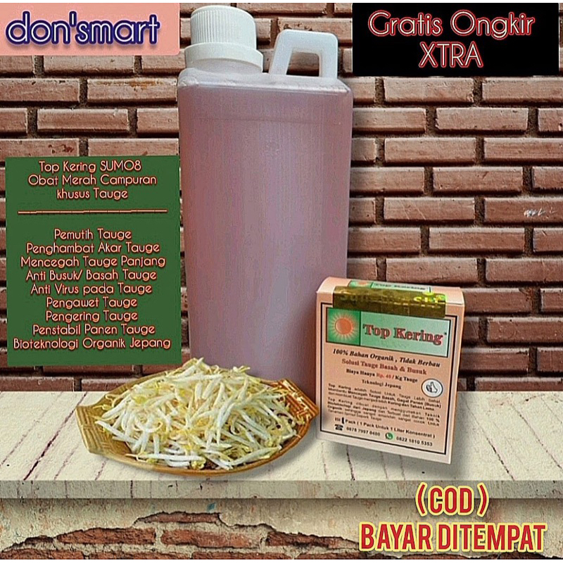 Jual Obat Merah Campuran khusus tauge + Top Kering | DILENGKAPI BUKU ...