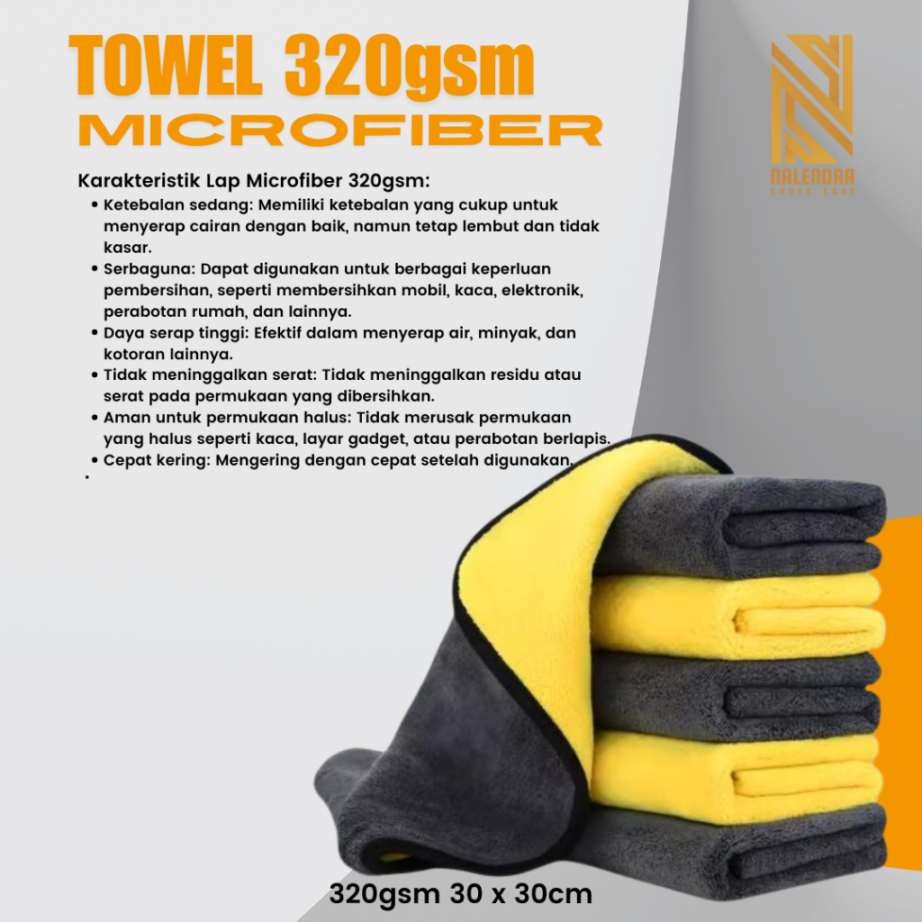 Jual Kain Lap Mircofiber Premium Multifungsi ukuran 30cm halus lembut ...
