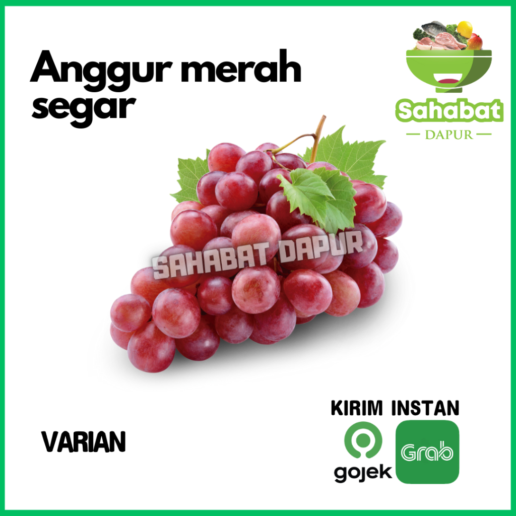 Jual Buah Anggur Merah Segar - Sahabatdapur | Shopee Indonesia