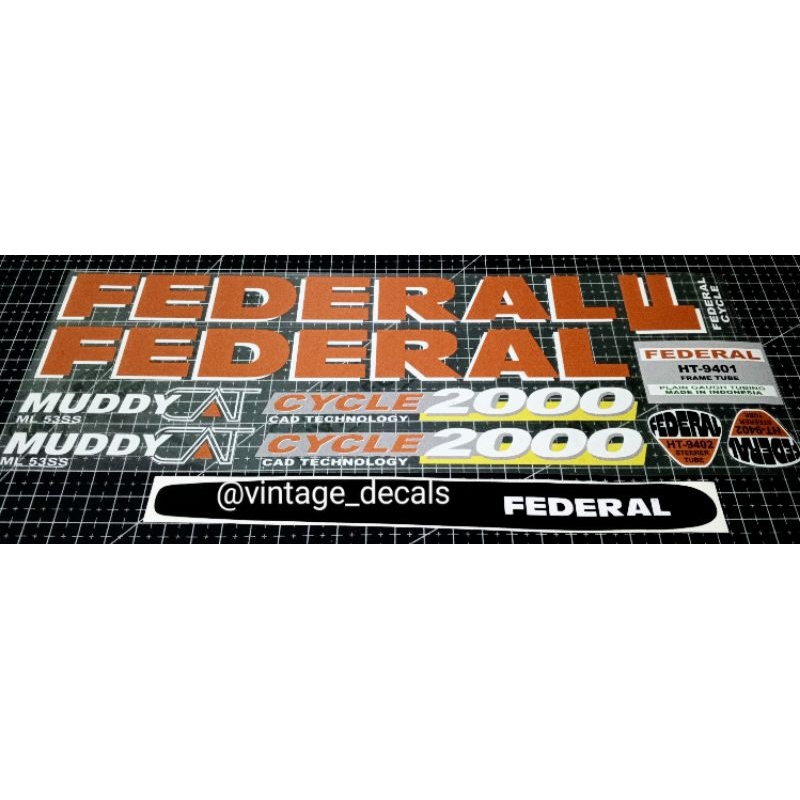 Jual sticker sepeda federal MUDDY CAT | Shopee Indonesia