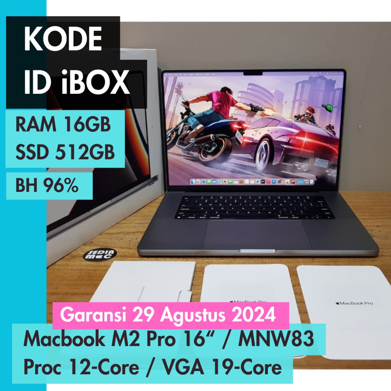 Jual Macbook Pro M2 13 14 16 256GB 512GB 1TB 2TB ram 8GB 16GB 32GB ...